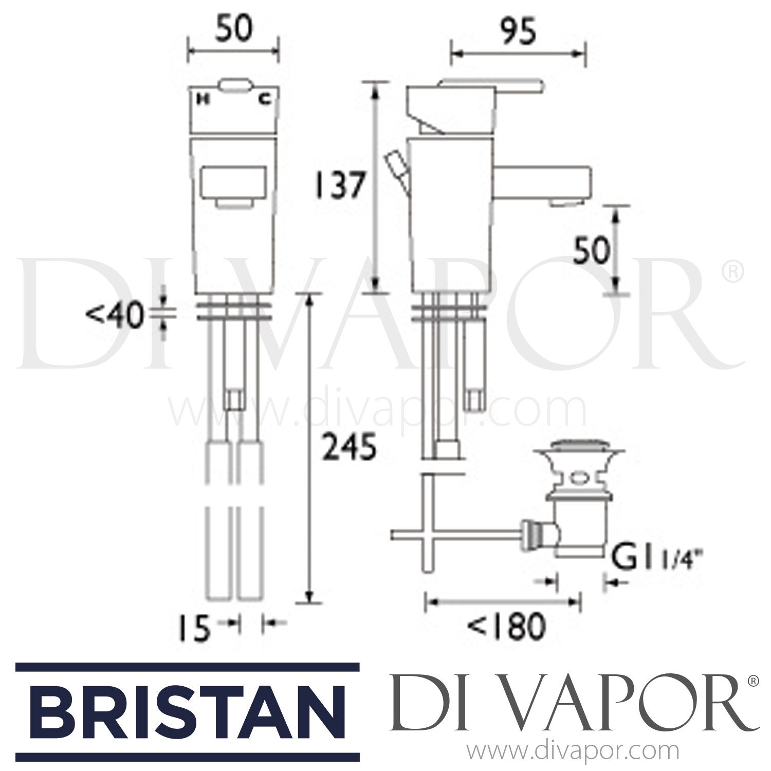 Bristan QU SMBAS C QUBE Mini Basin Mixer with Pop-Up Waste Tap Spare Parts Bristan QU SMBAS C QUBE Mini Basin Mixer with Pop-Up Waste Tap Spare Parts
